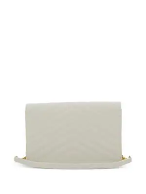 Saint Laurent Envelope Cassandre Leather Wallet On Chain