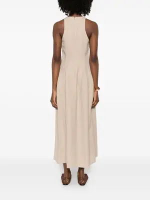 Brunello Cucinelli Linen Blend Long Dress