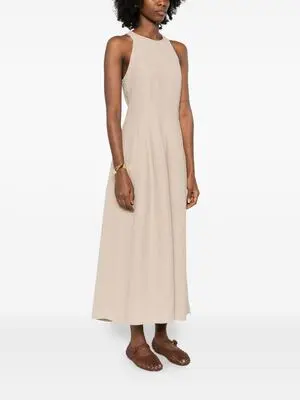 Brunello Cucinelli Linen Blend Long Dress