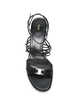Celine Triomphe Leather Sandals