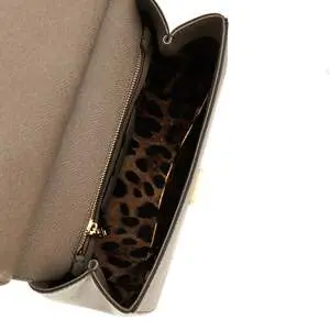 Dolce & Gabbana Dauphine Leather Large 'sicily' Bag - Gray