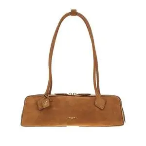 Alaïa Nubuck Leather Medium 'le Teckel' Bag - Brown