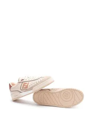 Fendi Match Leather Sneakers