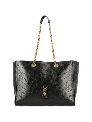 Saint Laurent Niki E/w Suede Leather Tote