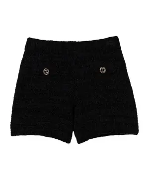 TWINSET Oval T Knit Shorts - Black