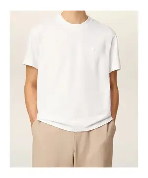 AMI Paris De Coeur Logo T-shirt - White
