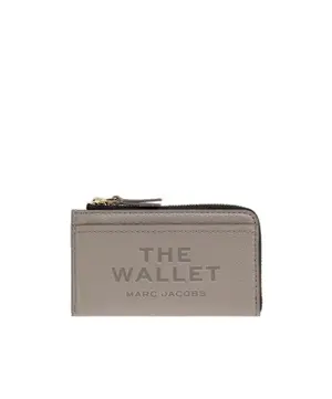 Marc Jacobs Leather Top Zip Wallet - Nude