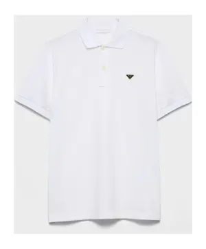 Prada Piqué Polo Shirt - White