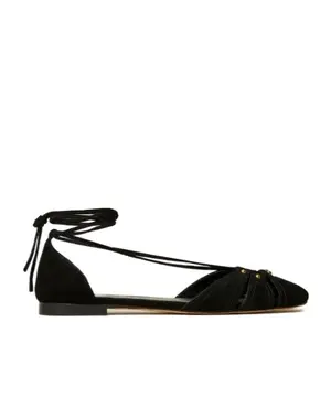 TWINSET Leather Mules - Black