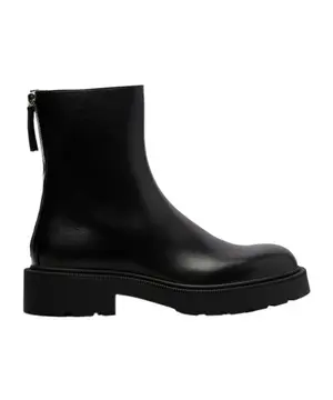 THE ROW Nobilis Fast Leather Ankle Boots