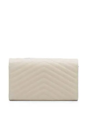 Saint Laurent Cassandre Leather Wallet On Chain
