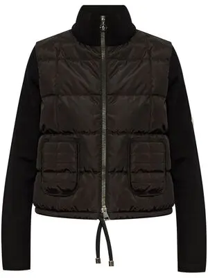 Moncler Wool And Nylon Padded Cardigan - Multicolor