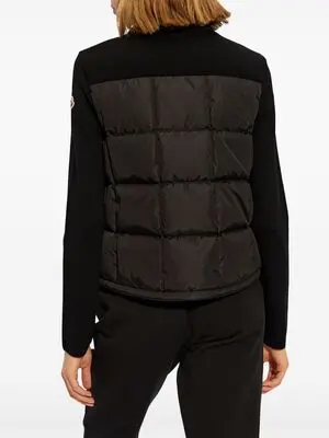 Moncler Wool And Nylon Padded Cardigan