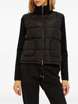 Moncler Wool And Nylon Padded Cardigan
