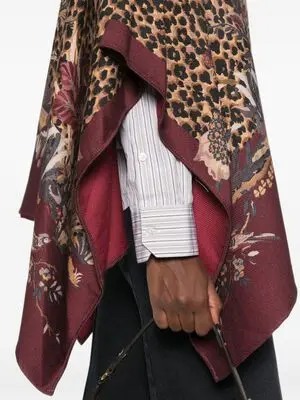 Etro Wool Blend Poncho