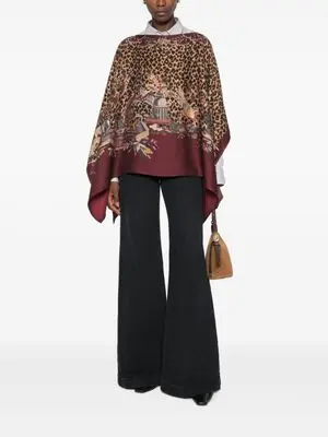 Etro Wool Blend Poncho