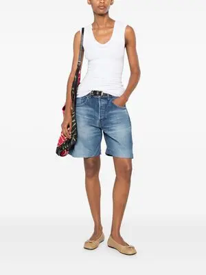 Celine Denim Cotton Shorts