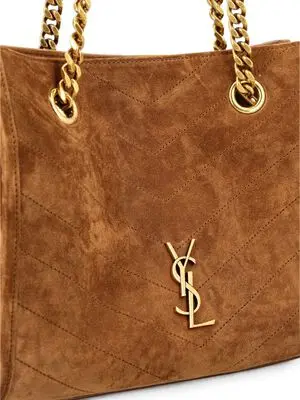 Saint Laurent Niki Small Suede Leather Tote Bag
