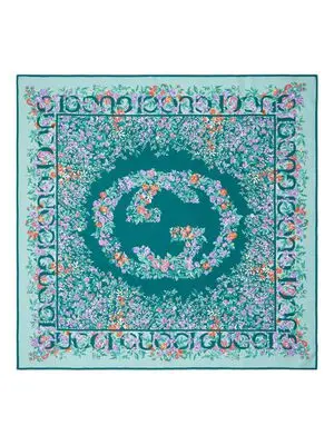 Gucci Printed Silk Foulard - Multicolor