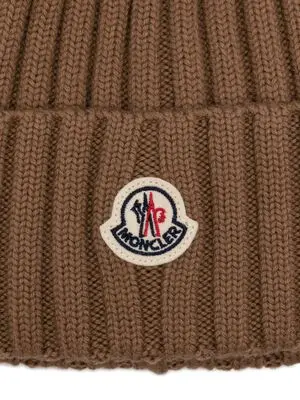 Moncler Logo Wool Beanie
