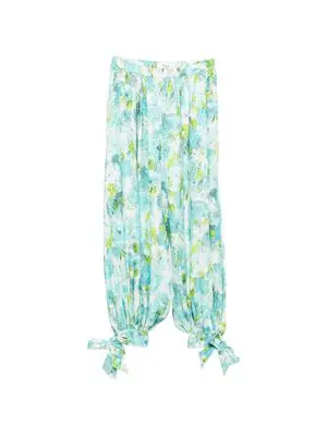 Chloé Printed Silk Trousers - Multicolor
