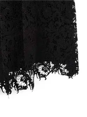 Fendi Macramé Lace Midi Skirt