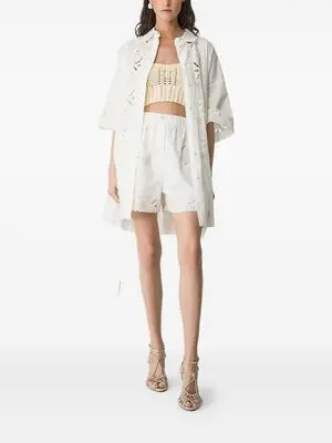 FORTE_FORTE Emroidered Cotton Shorts
