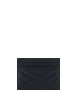 Saint Laurent Cassandre Leather Card Case
