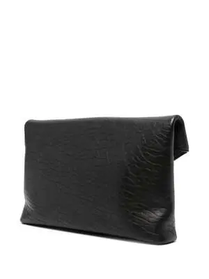 Saint Laurent Envelope Cassandre Large Leather Clutch