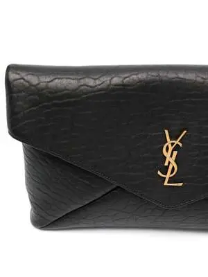 Saint Laurent Envelope Cassandre Large Leather Clutch