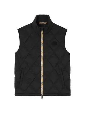 Burberry Acresford Quilted Down Vest - Multicolor