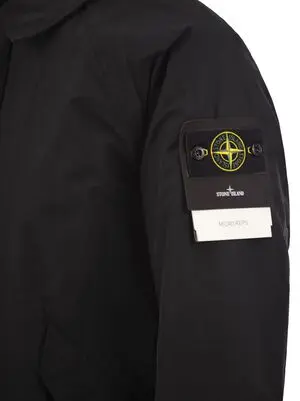 Stone Island Micro Reps Padded Coat With Compass Badge