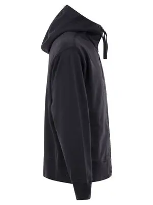 Stone Island Cotton Hooded Zip-up Sweatshirt