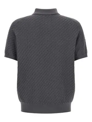 Brioni Cashmere And Cotton Polo Shirt