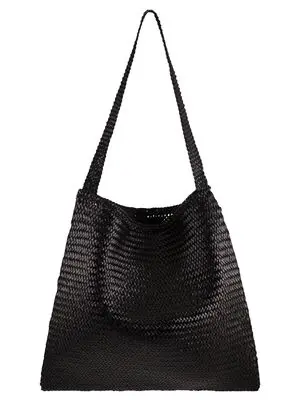Dragon Diffusion Ars Tote Woven Buffalo Calfskin Bag - Black
