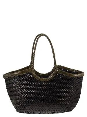 Dragon Diffusion Nantucket Two-tone Woven Buffalo Calfskin Bag