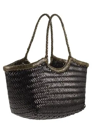 Dragon Diffusion Nantucket Two-tone Woven Buffalo Calfskin Bag