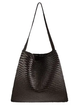 Dragon Diffusion Ars Tote Woven Buffalo Calfskin Bag - Brown