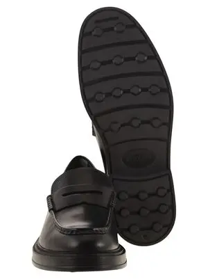 TOD'S Leather Loafers - Black