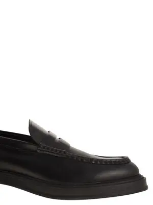 TOD'S Leather Loafers - Black