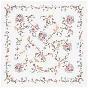 JESSIE ZHAO NEW YORK Dawn Garden Double Sided Silk Scarf - White