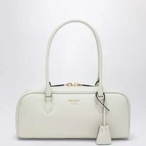 Prada Shoulder Bag In Leather - White