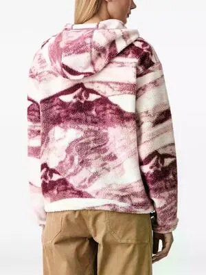 Columbia Helvetia Ii Mountain-print Fleece Hoodie - White