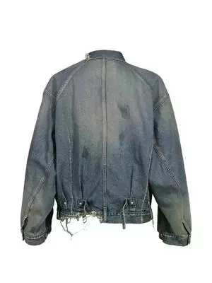 DAIRIKU 80year Distressed-effect Denim Jacket
