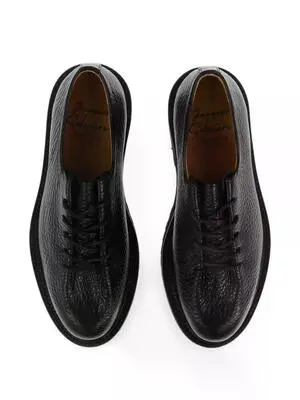 JACQUES SOLOVIÈRE PARIS Edouard Lug Bold Grained Leather Derby Shoes