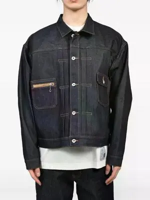 DAIRIKU Rigid Boxy-silhouette Denim Jacket