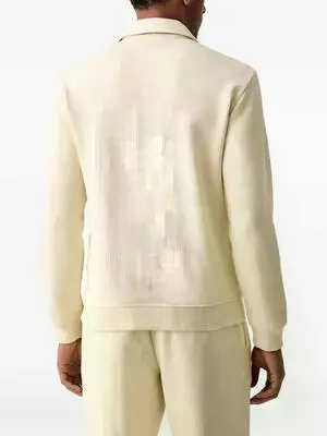 EA7 Logo-patch Zip-neck Sweater