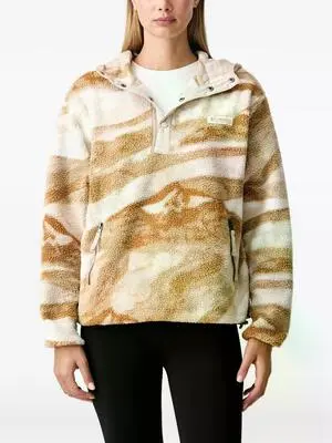 Columbia Helvetia Mountain-print Fleece Hoodie - Neutrals