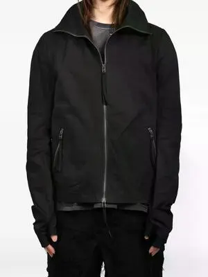 TROUBLED WATERS High-neck Gloved Jacket