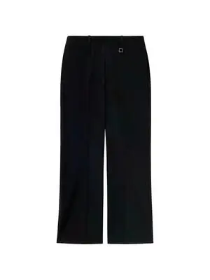 WOOYOUNGMI Logo-detail Belt-loop Trousers - Black